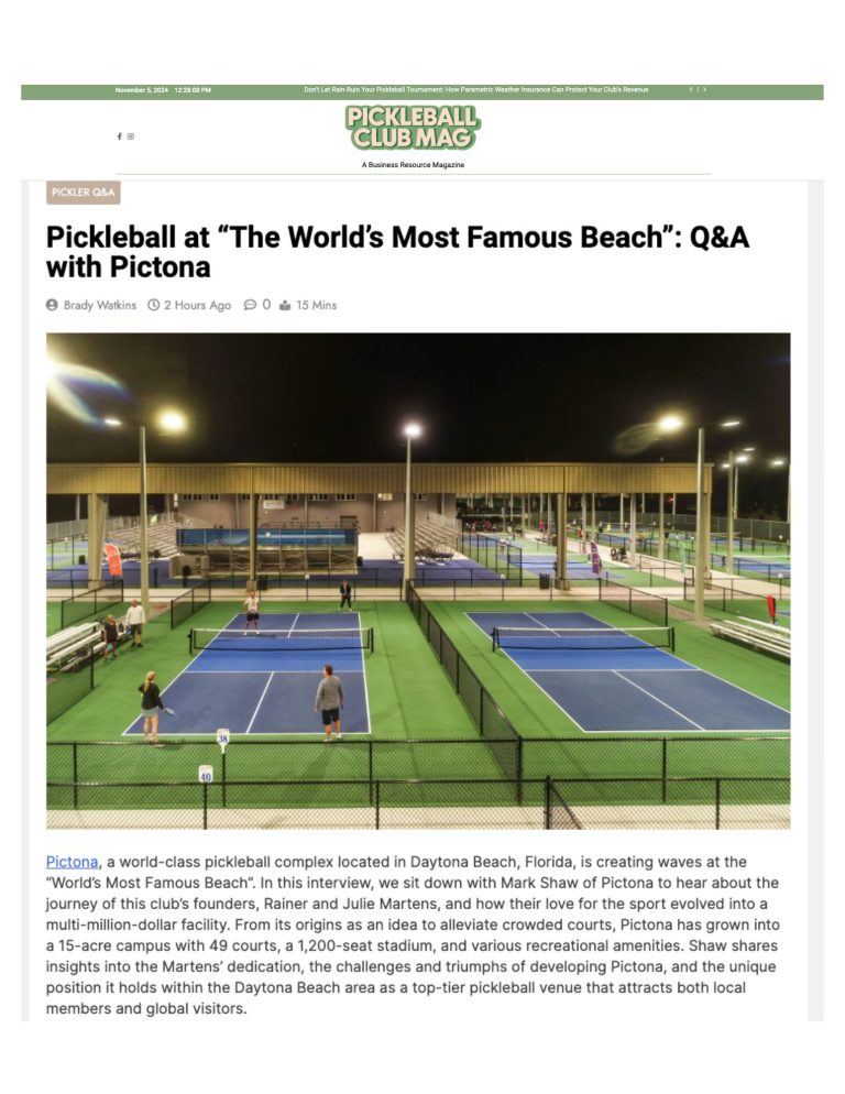 Pickleball at "The World's Most Famous Beach"! - Pictona